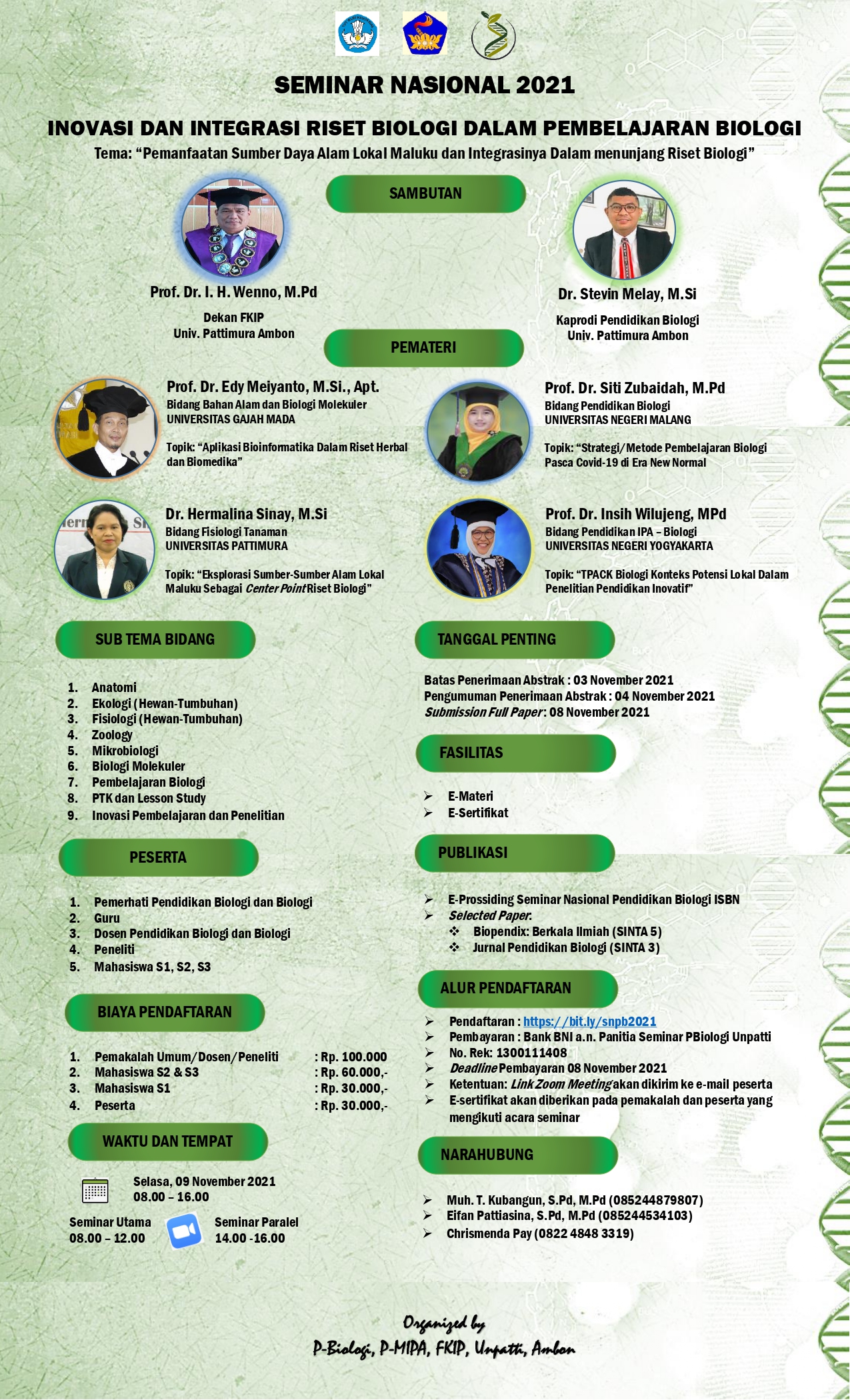 INRIS BIOLOGI FKIP – Website Seminar Prodi Pendidikan Biologi FKIP UNPATTI